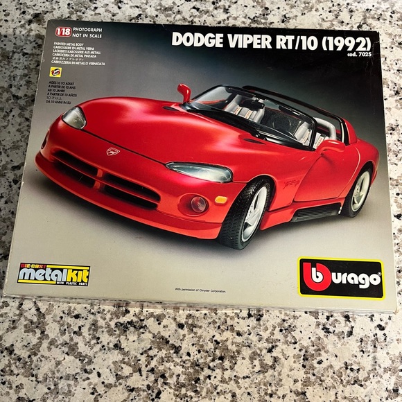 Burago | Toys | Dodge Viper Kit Rt 1992 | Poshmark